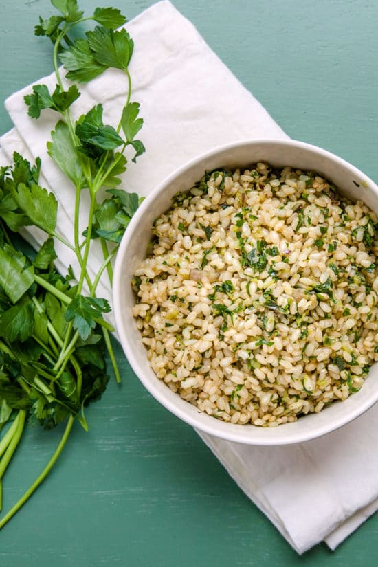 Herby Brown Rice Recipe — The Mom 100