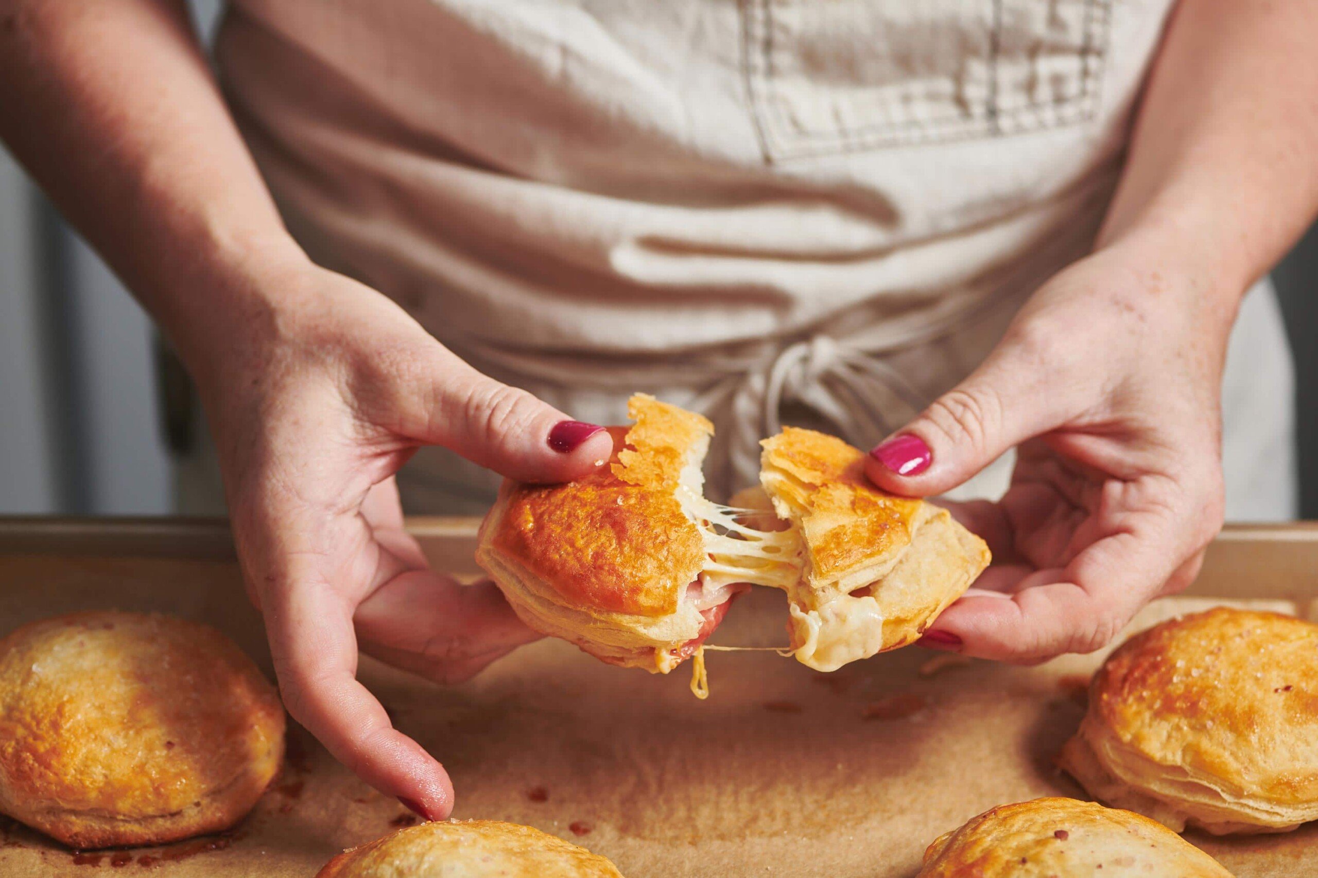 Three Cheese and Prosciutto Stuffed Biscuits Recipe — The Mom 100